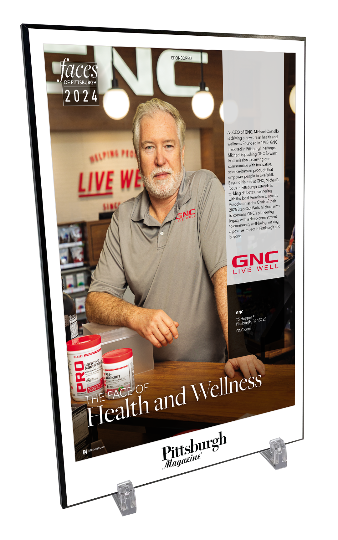 Pittsburgh Magazine - Special Advertising Sections - Modern Wooden Plaque