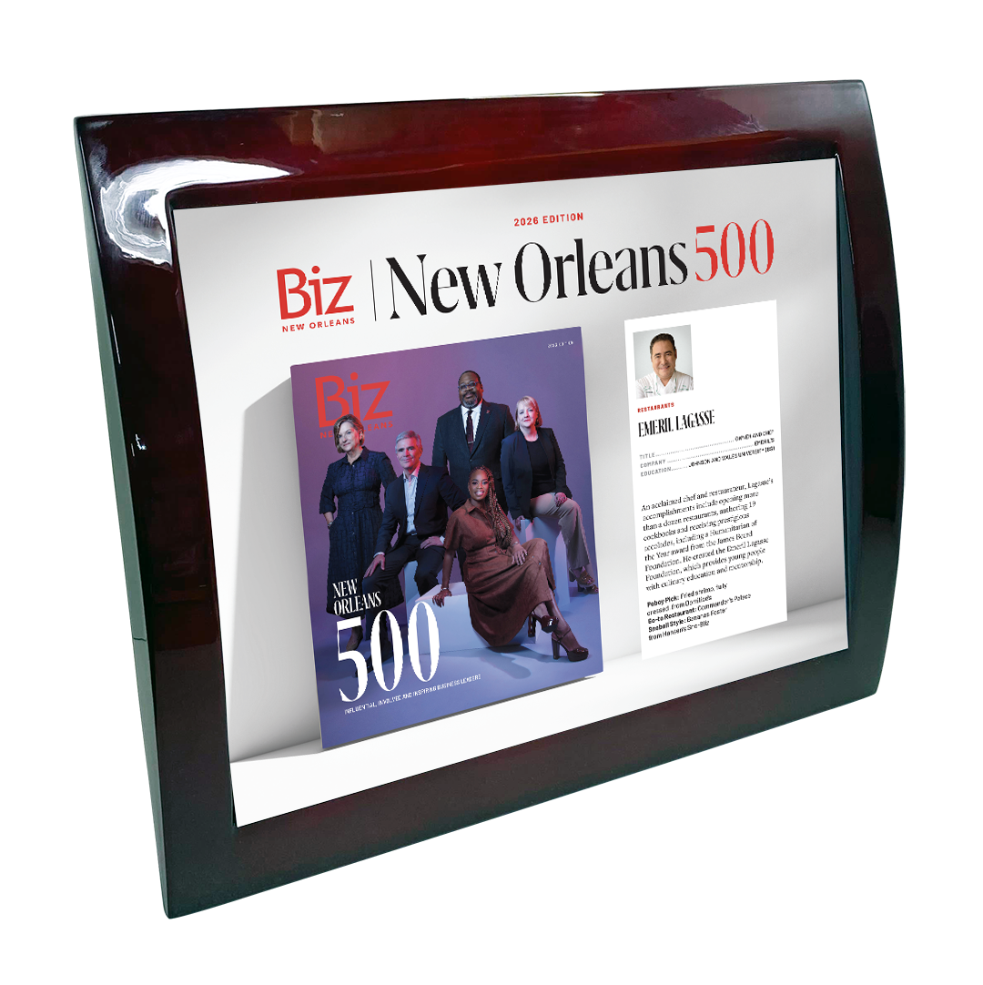 Biz New Orleans - New Orleans 500 - Eclipse Plaque with Metal Inlay